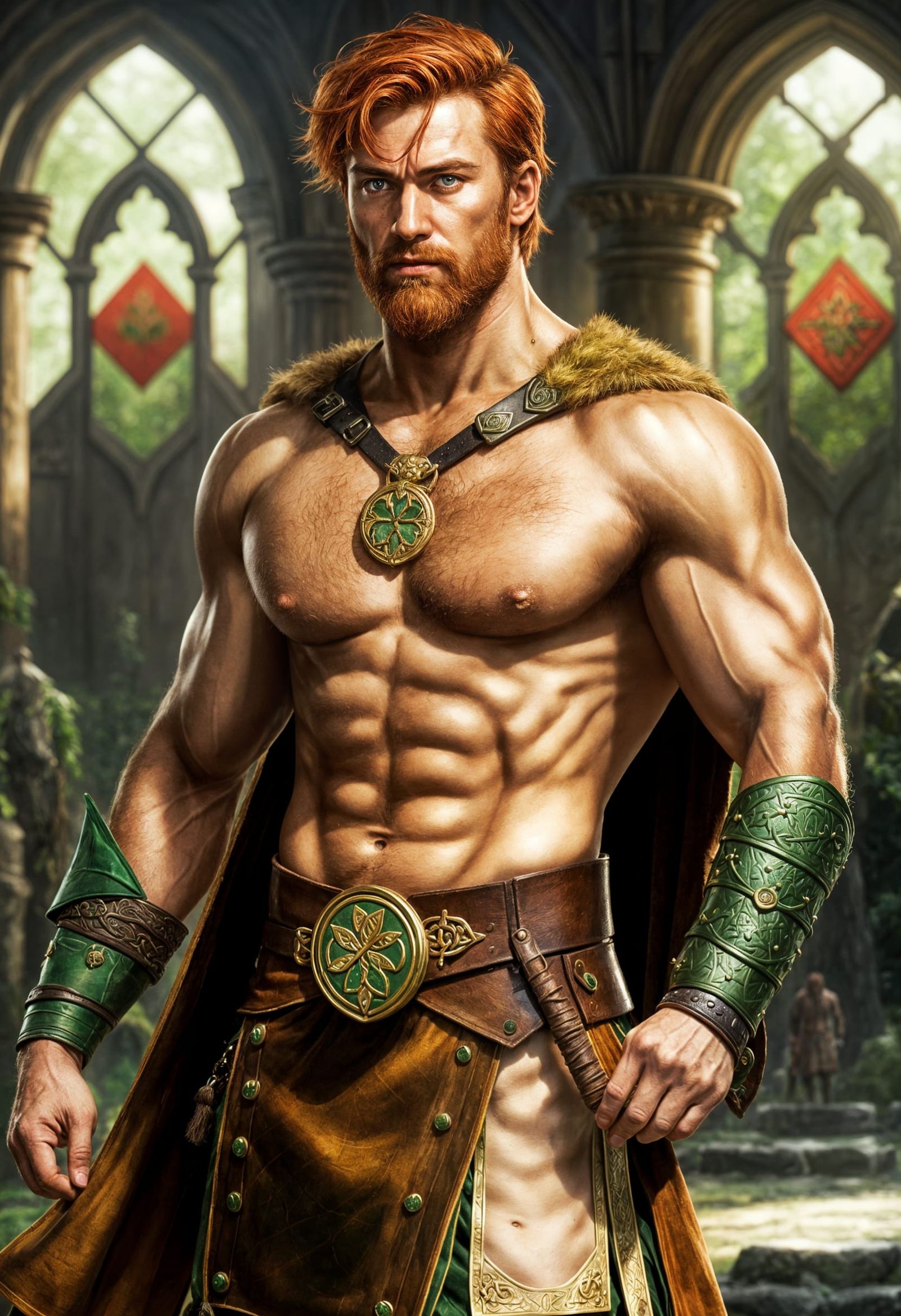 Celtic warrior - Celtic Fighter Standing at a Crossroads