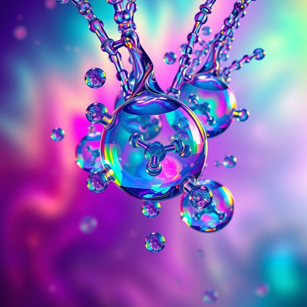 What does oxygen look like - Surreal Oxygen Molecules in Vib...