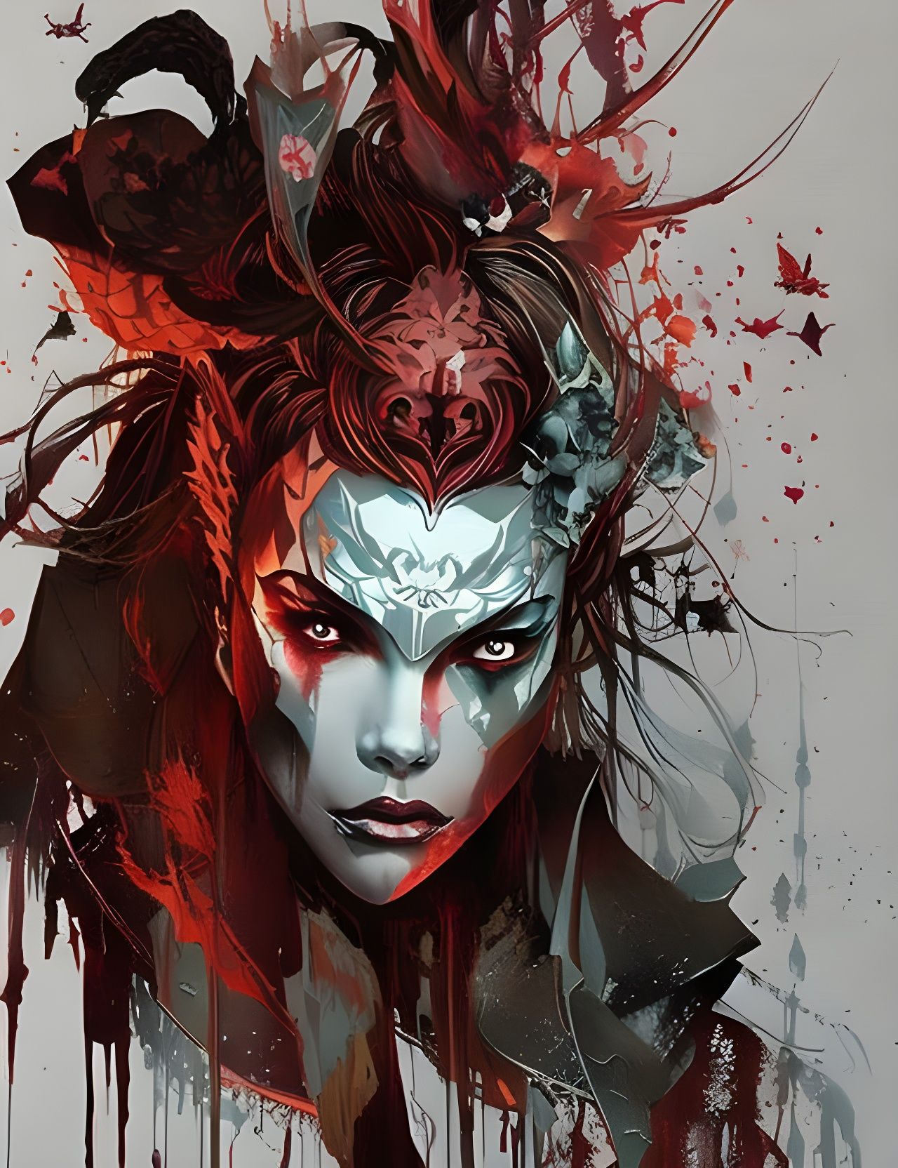 The sinister face of evil - AI Generated Artwork - NightCafe Creator