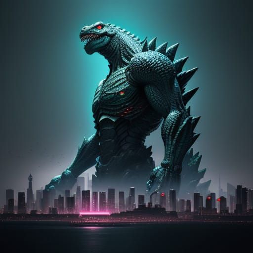 Godzilla Evangelion hybrid - Godzilla Mecha Hybrid Emerges f...
