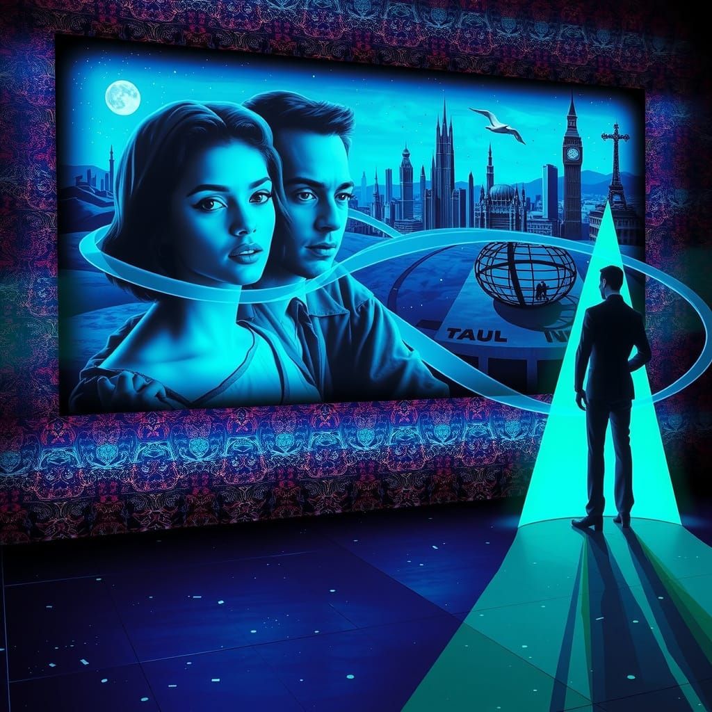 infinite curved space metalorganic architextual fr... - AI Art