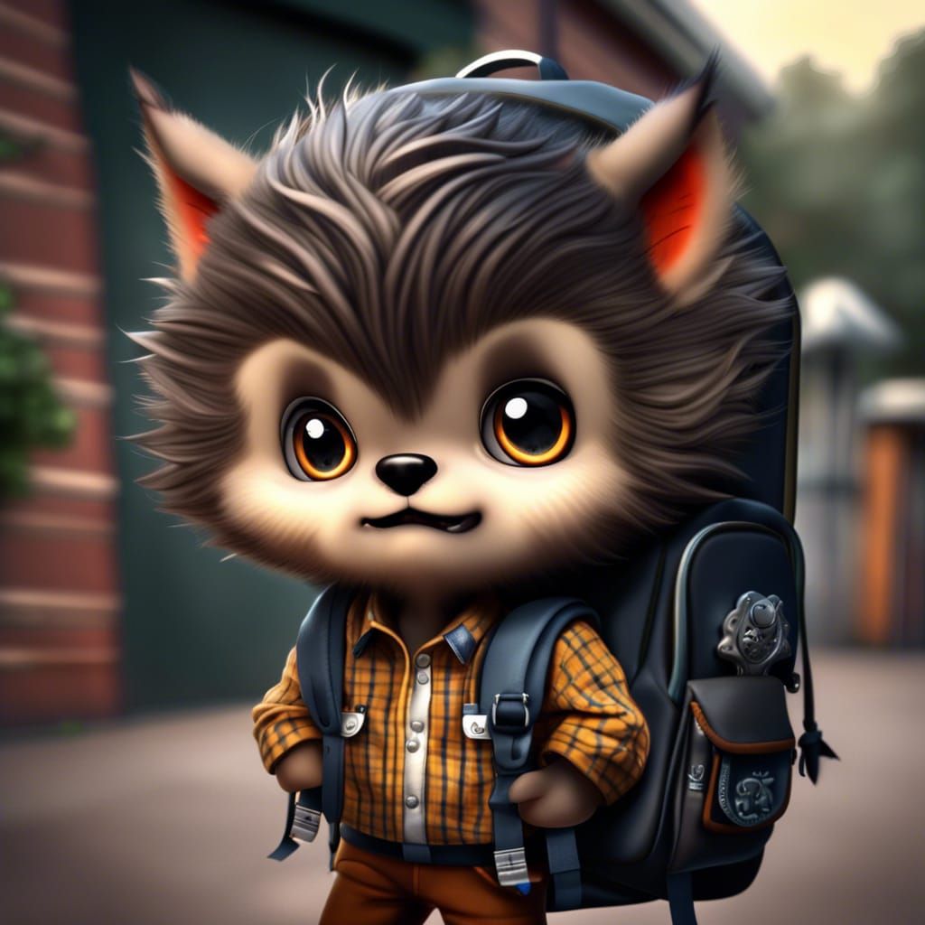 Werewolf Primary School - AI Generated Artwork - NightCafe Creator