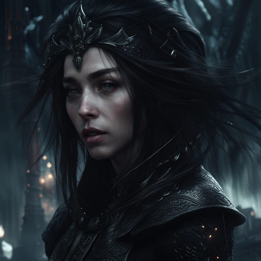 Dark Lady - AI Generated Artwork - NightCafe Creator