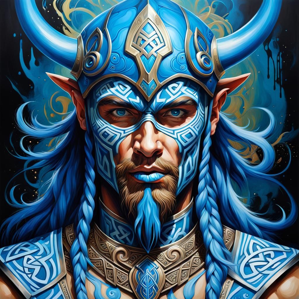 Mythical Celtic warrior v2 - AI Generated Artwork - NightCafe Creator