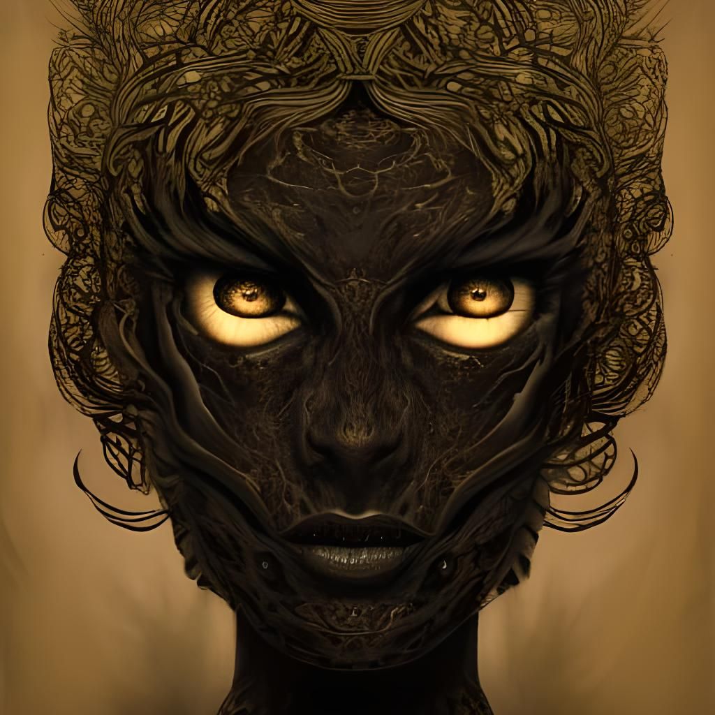 The darkest blackest soul - AI Generated Artwork - NightCafe Creator