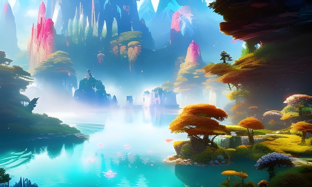 Fantasy World - AI Generated Artwork - NightCafe Creator