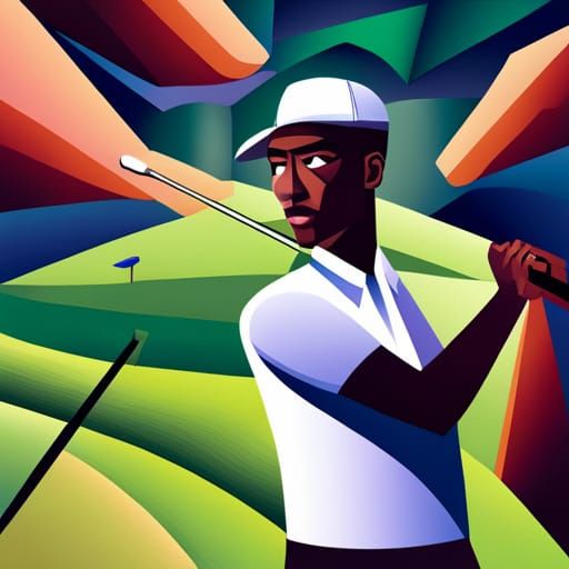 Abstract Golf Course - AI Generated Artwork - NightCafe Creator