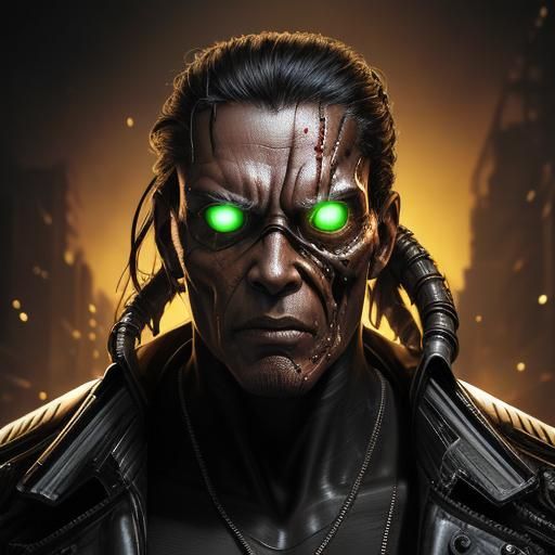 Terminator, Borg, Predator. Man vs Machine. cyberpunk, steampunk, 8k ...