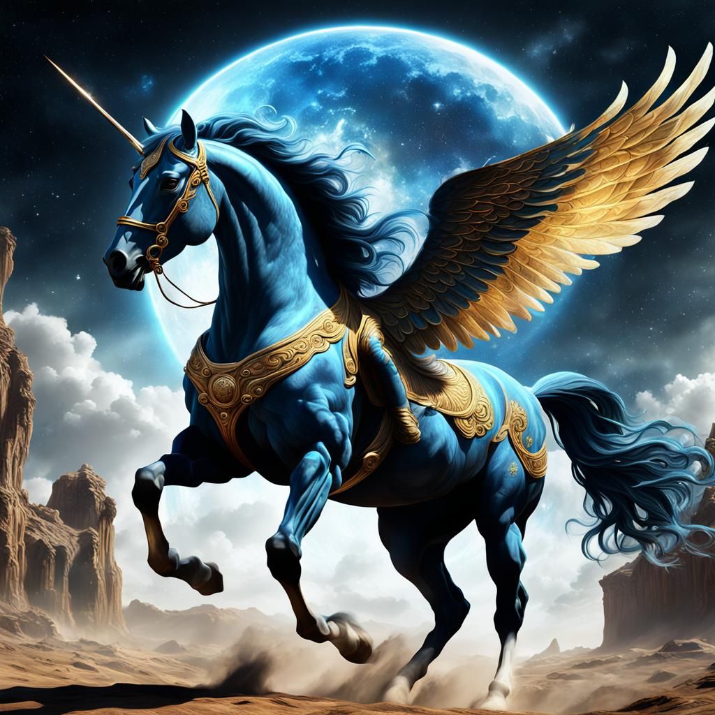 Celestial Unicorn - AI Generated Artwork - NightCafe Creator