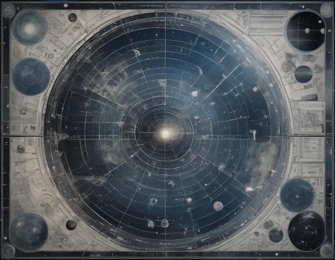 a map of the interstellar journey :: Center Frame, intricate details ...