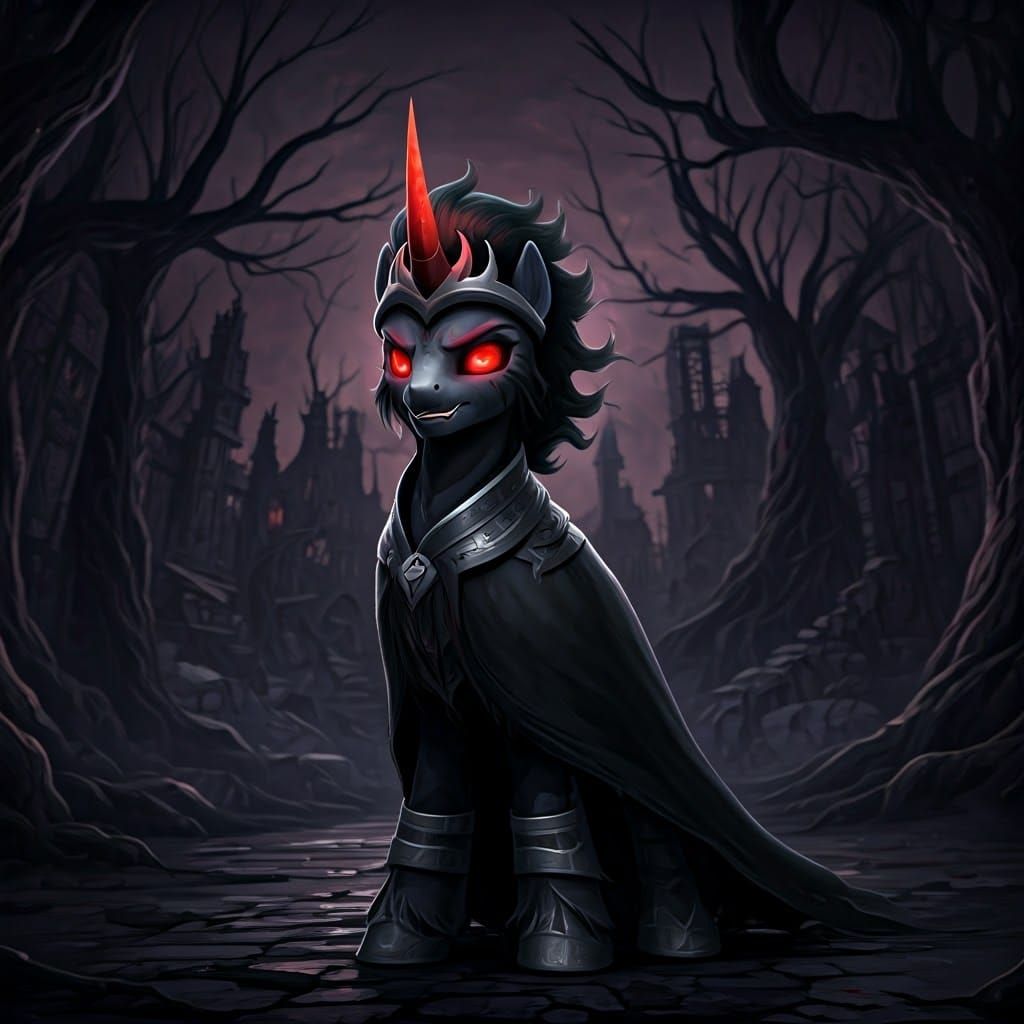 Malevolent Pony Lord, Dark Fantasy Meets Survival ... - AI Art