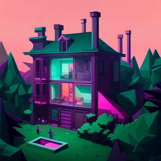 A beautiful cyber house Eldritch intricately detailed Jordan Grimmer ...