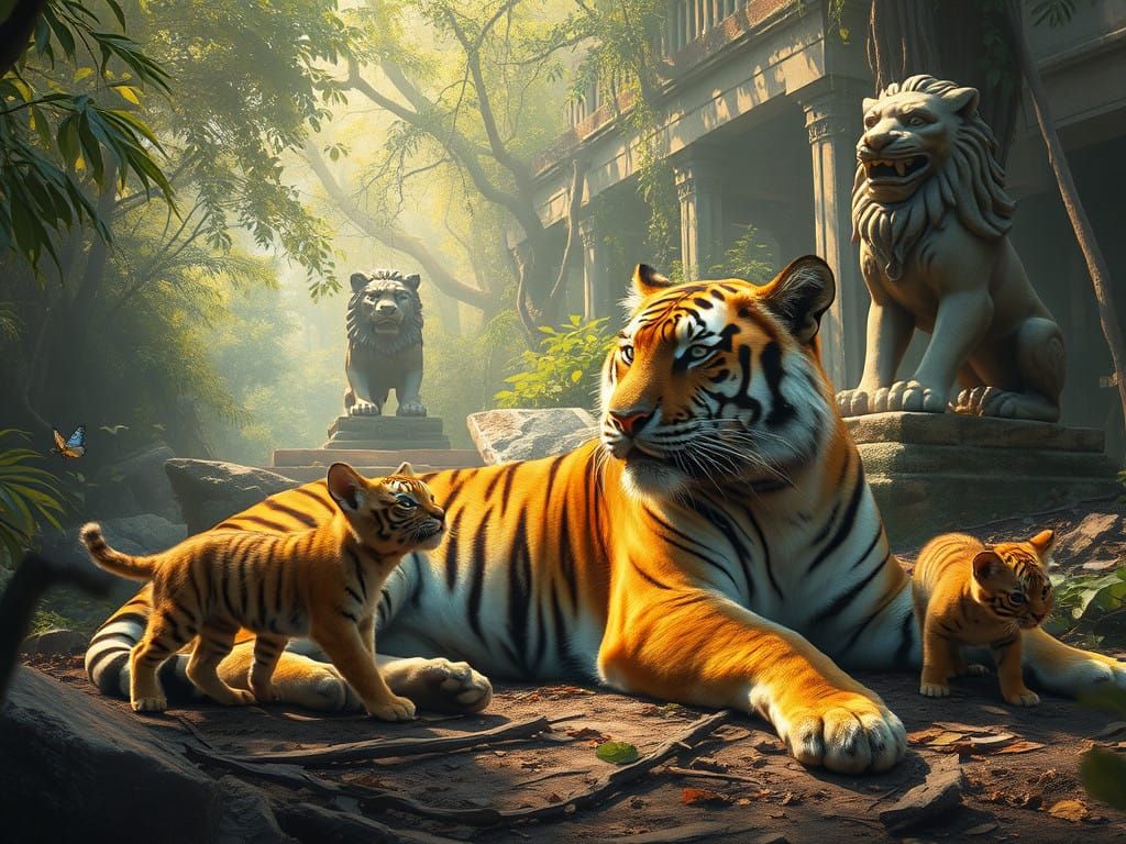 A family of tigers - A family of tigers