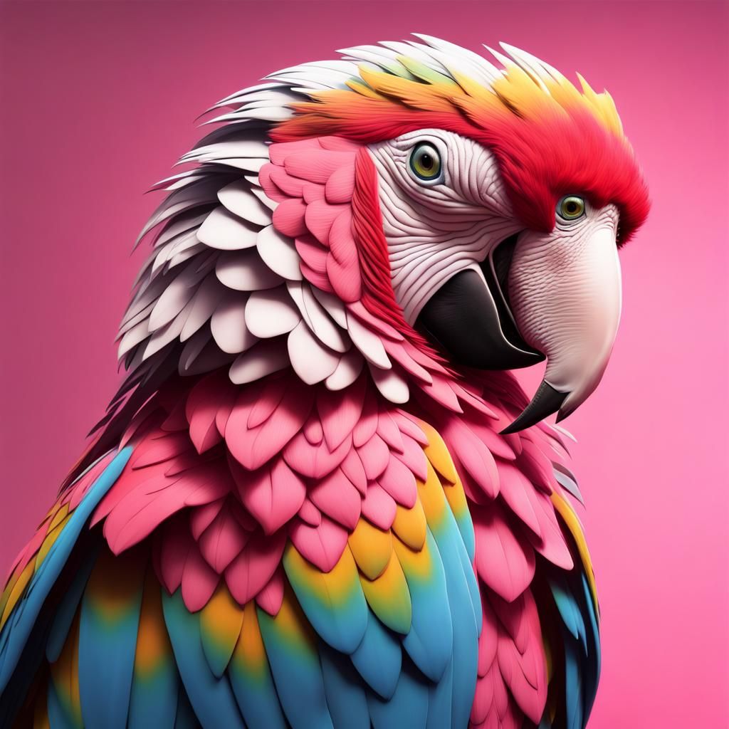 Beautiful macaw parrott - AI Generated Artwork - NightCafe Creator