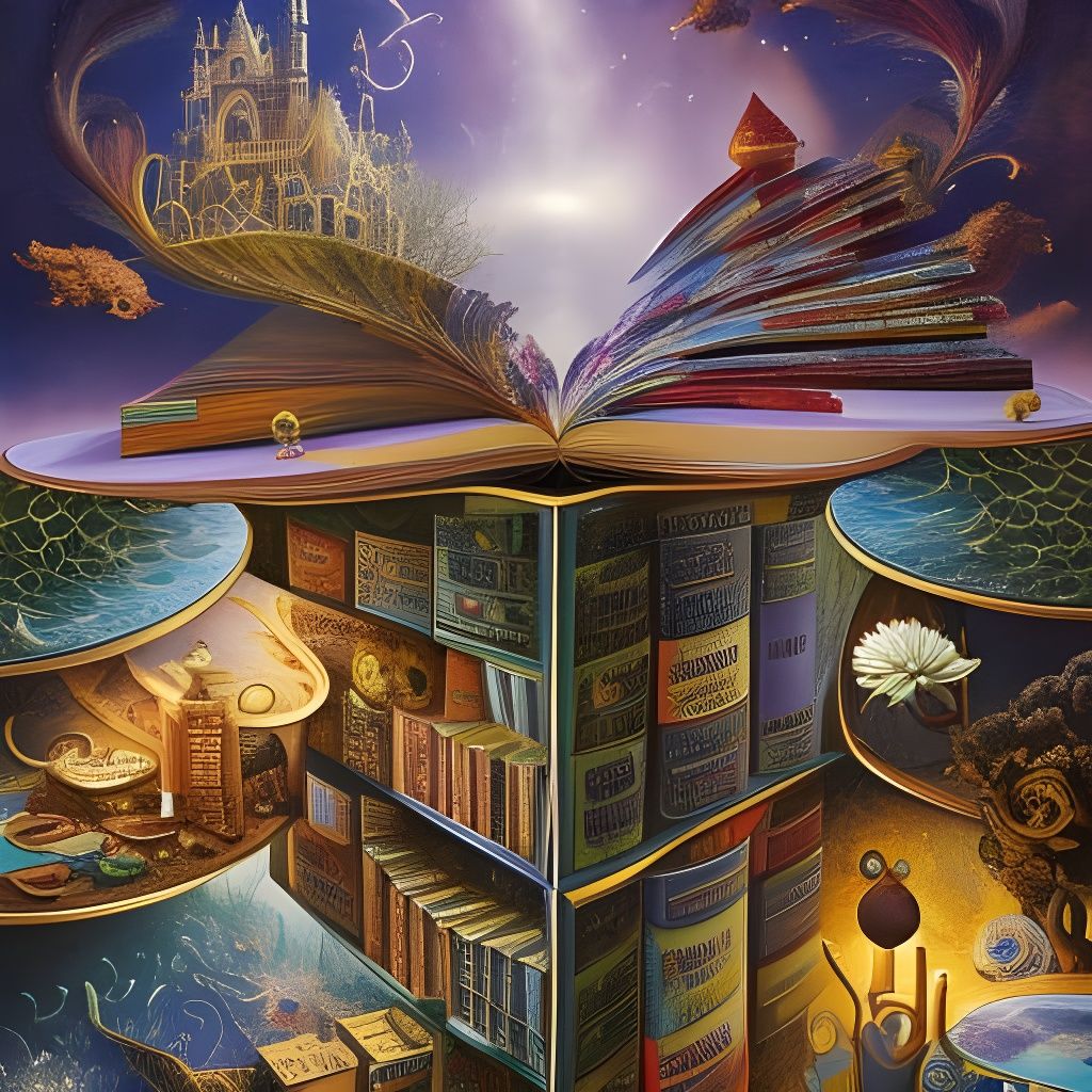The Magic of Books - AI Generated Artwork - NightCafe Creator