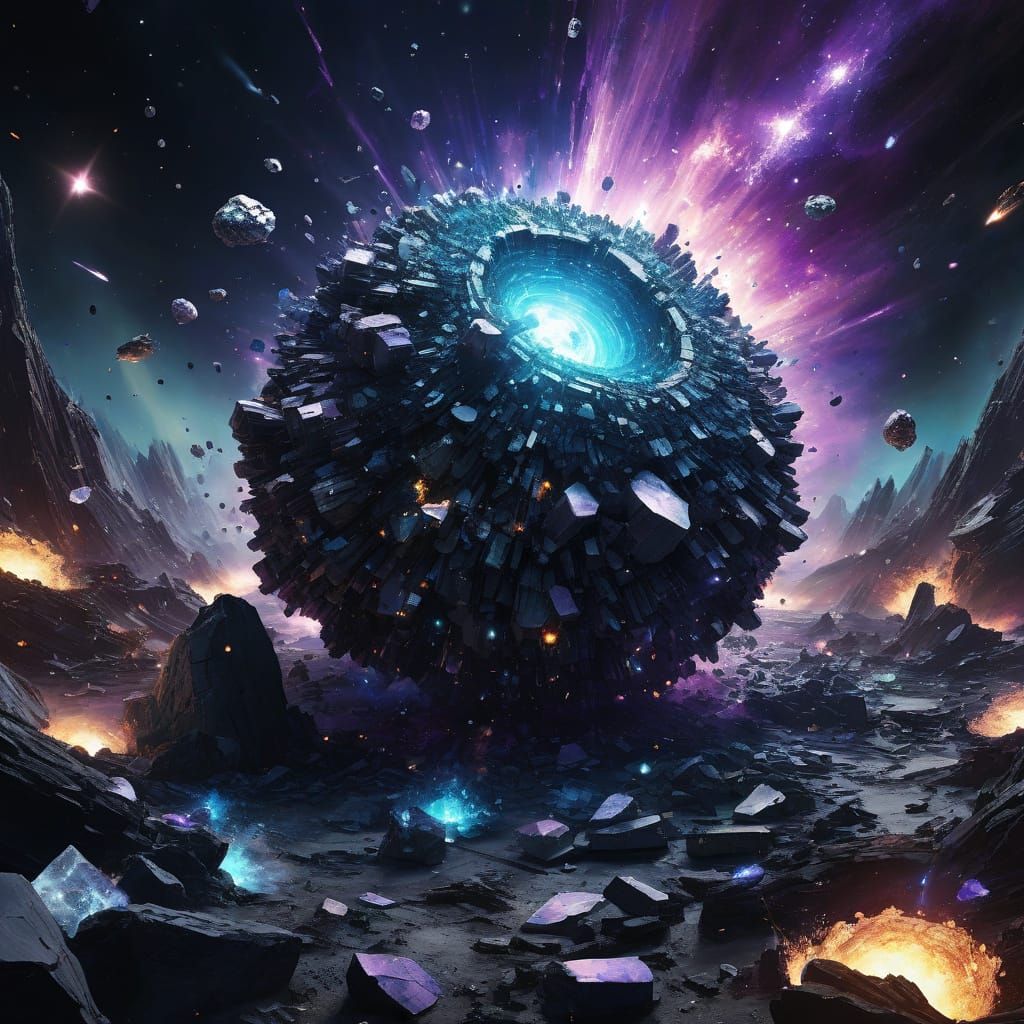 Cosmic Cataclysm: Star Kingdom Shattered by Black ... - AI Art