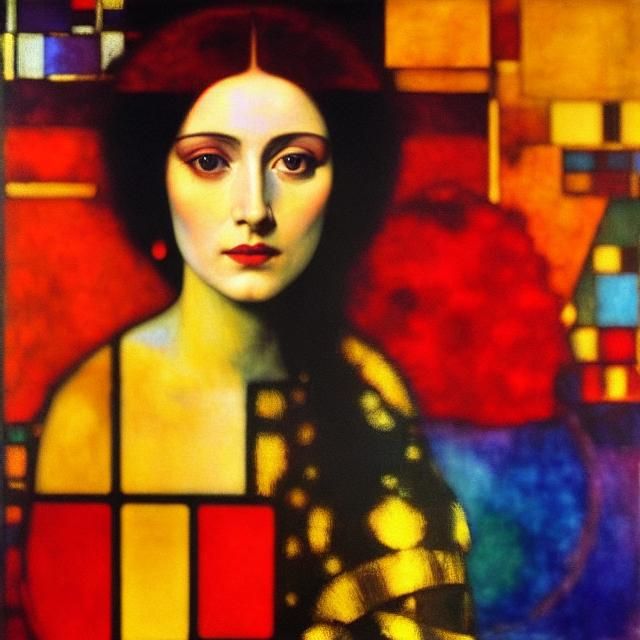 Lady Macbeth Juliet Hippie woman, Mondrian, cinematic dramatic ...