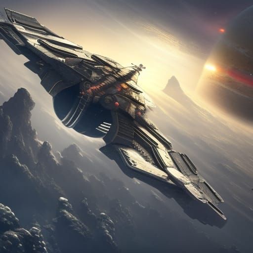 Spaceship - AI Generated Artwork - NightCafe Creator