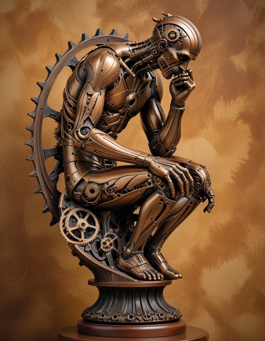 Clockwork Thinker Statue - Clockwork Thinker Statue