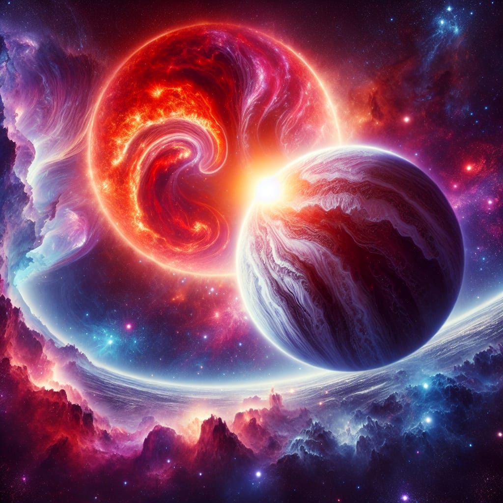 Scale of the Cosmic Eight - Cosmic Dance of the Red Giant an...