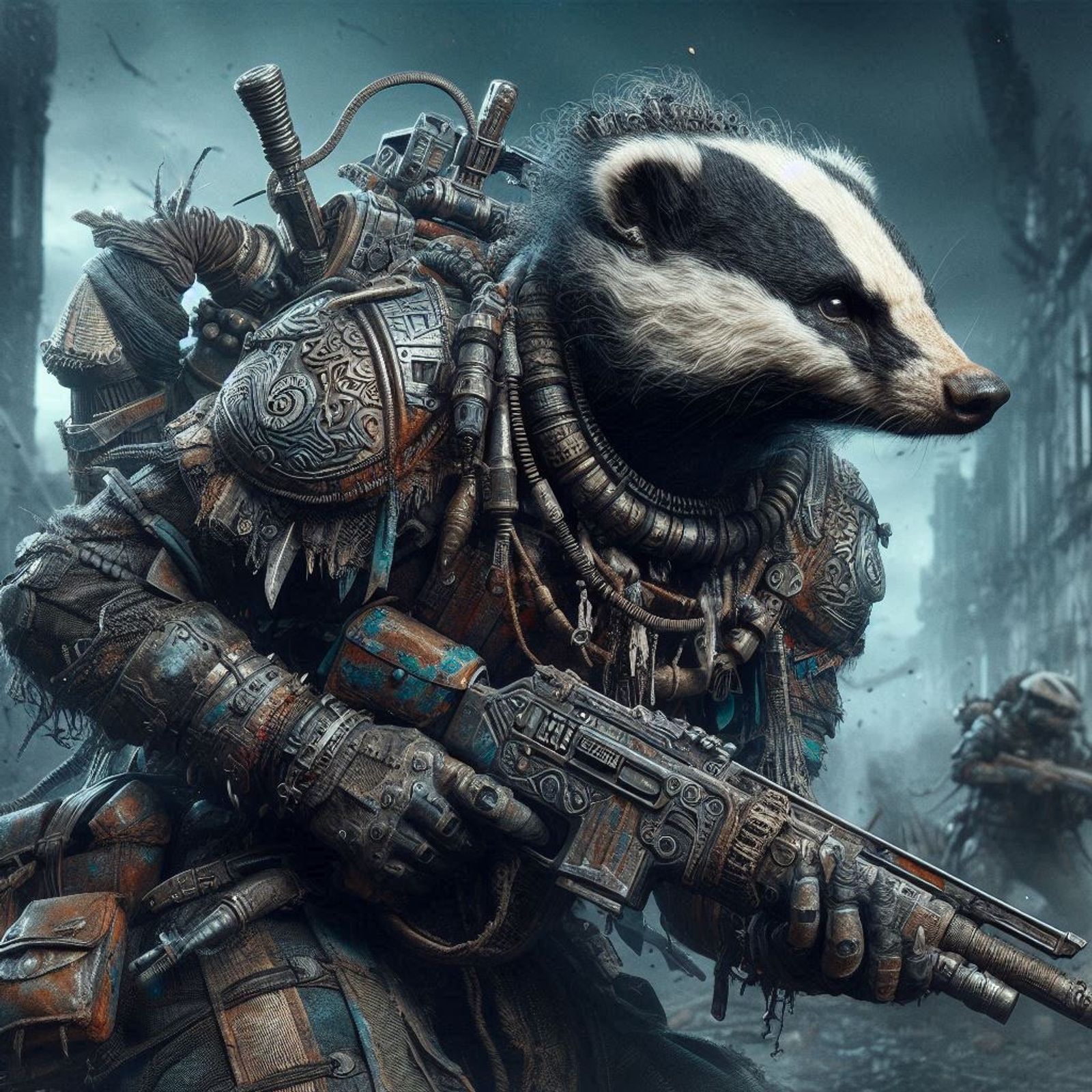 The Great Badger War - AI Generated Artwork - NightCafe Creator