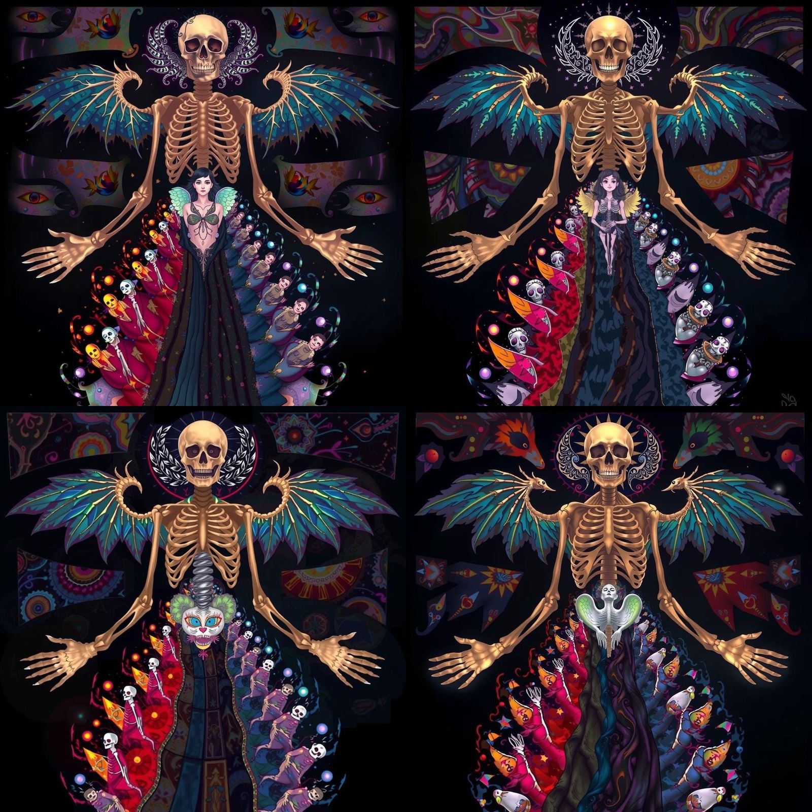 Surreal Psychedelic Spirit of Rapture in Deep Colo... - AI Art