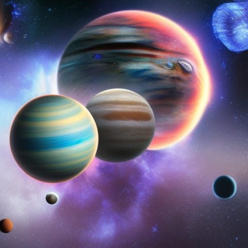 Planets - AI Generated Artwork - NightCafe Creator