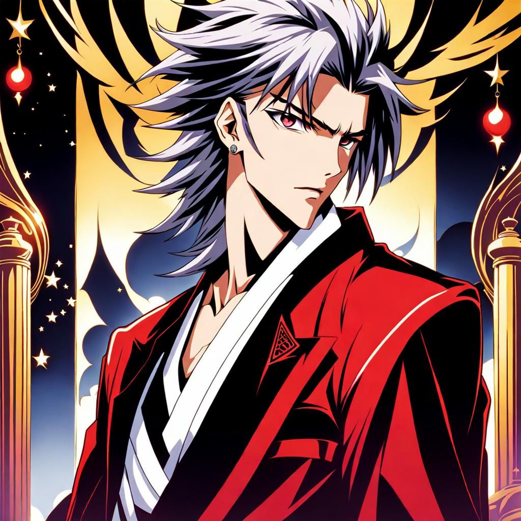 Anime bishonen while hair Nick Rhodes beautiful sensual extreme dreamy ...