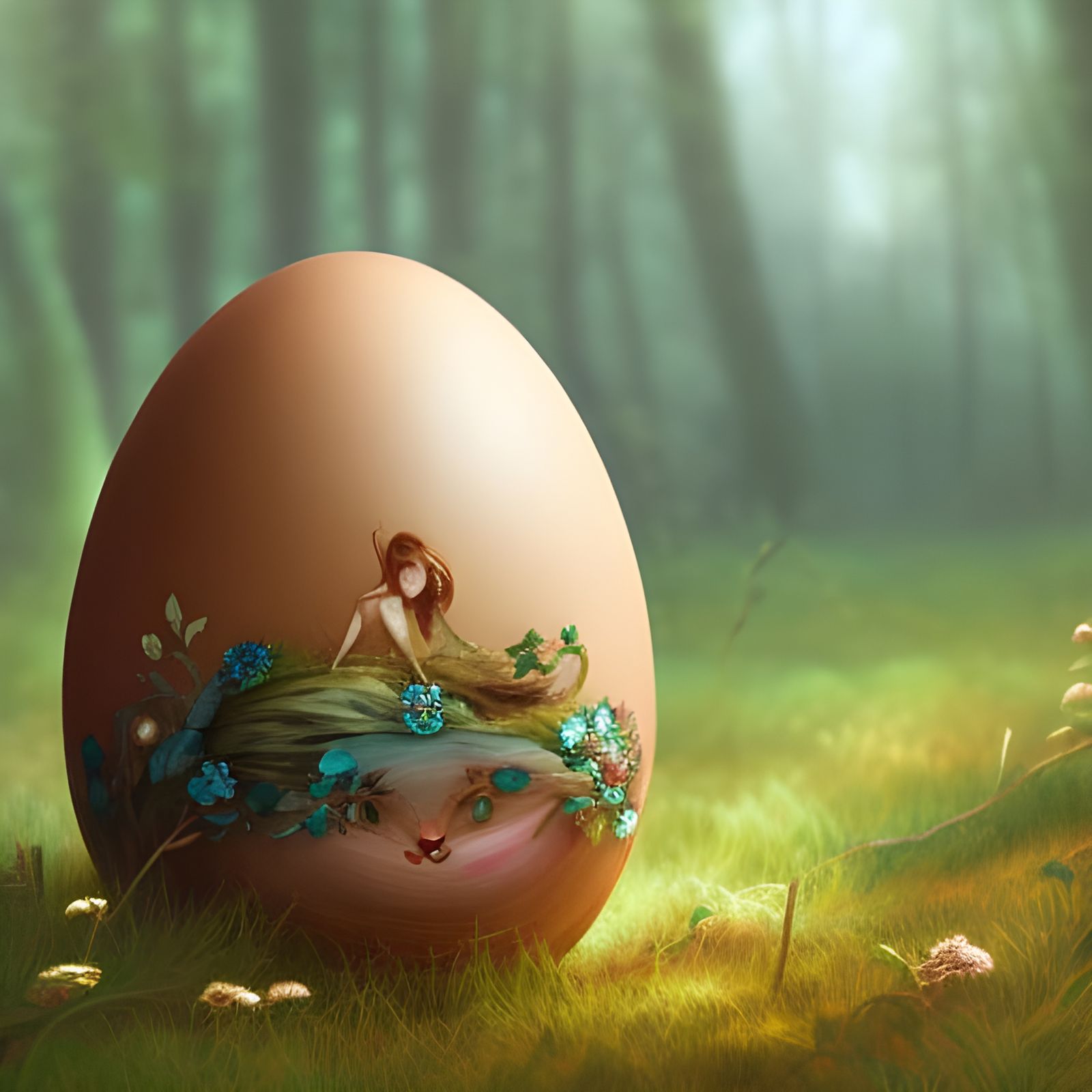 Decorated Egg 7 - AI Generated Artwork - NightCafe Creator