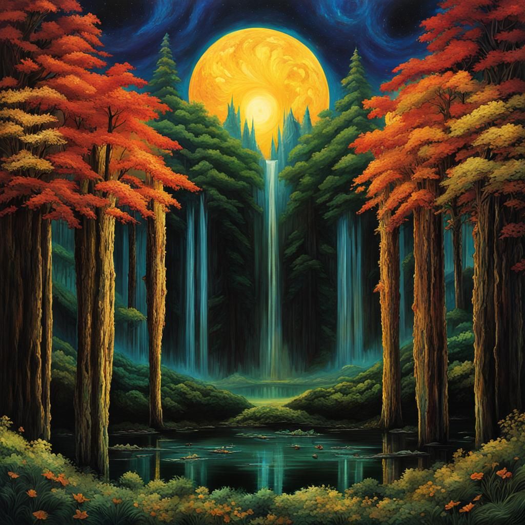 read the album art and lyrics from "Olias of Sunhillow" and depict the ...