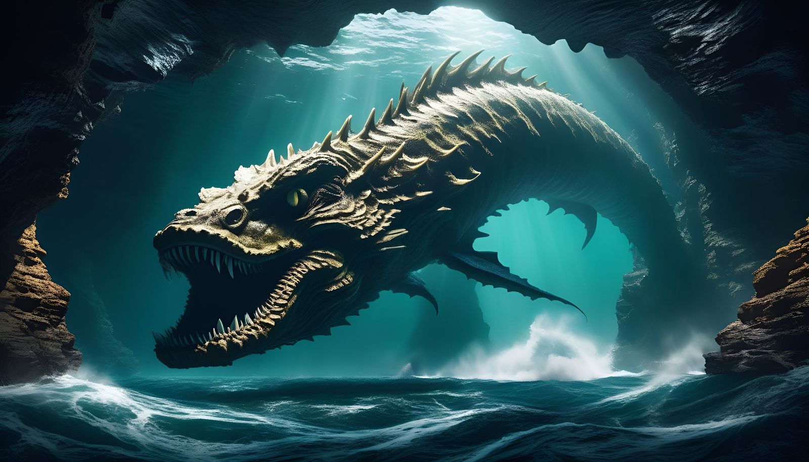 Sea monster - AI Generated Artwork - NightCafe Creator