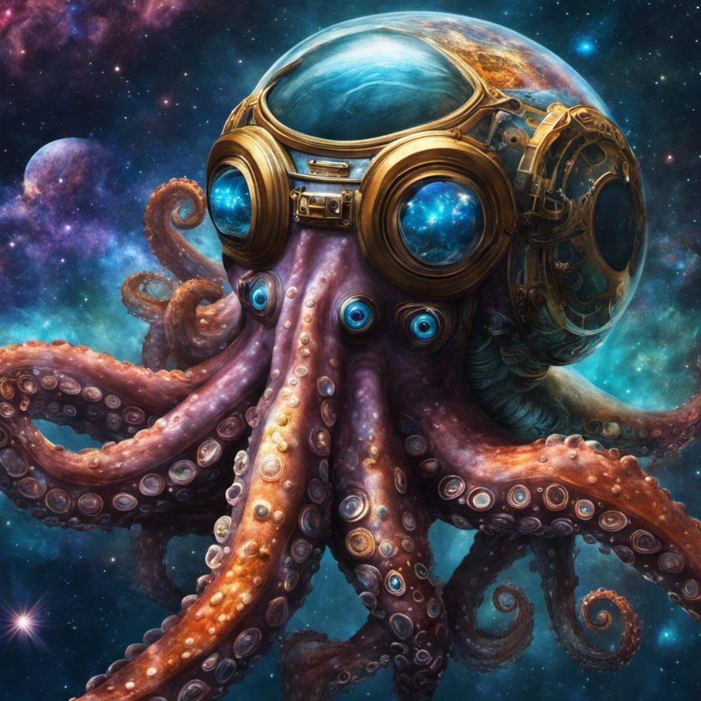 space octopus! - AI Generated Artwork - NightCafe Creator