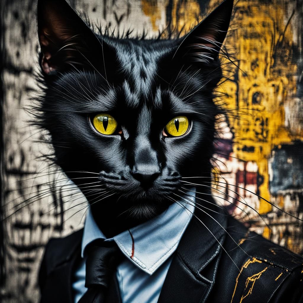 Artistic Cat - AI Generated Artwork - NightCafe Creator