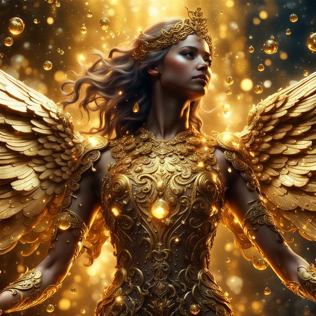 Sparkling angel. .. - AI Generated Artwork - NightCafe Creator