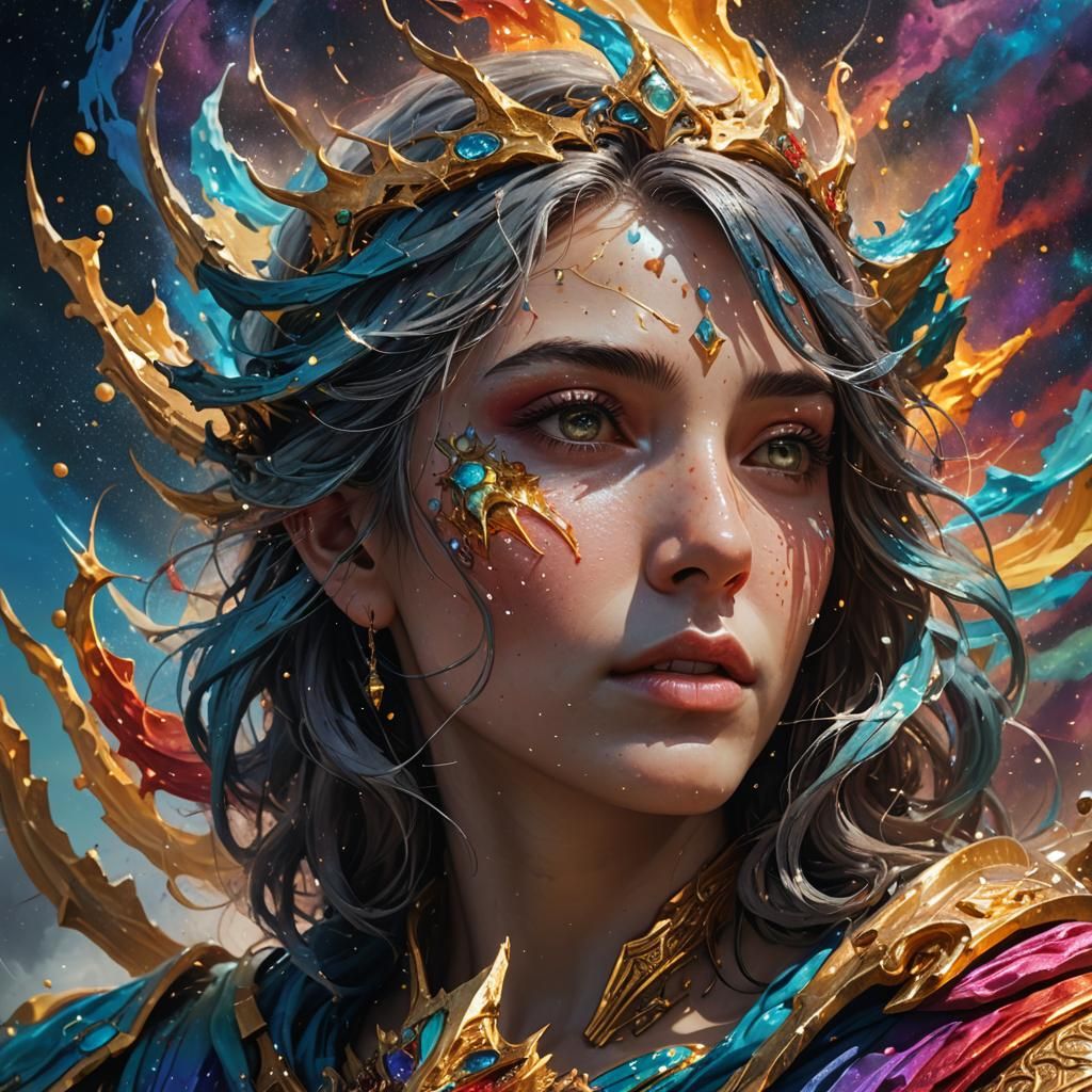 Woman Warrior of the Skies - AI Generated Artwork - NightCafe Creator