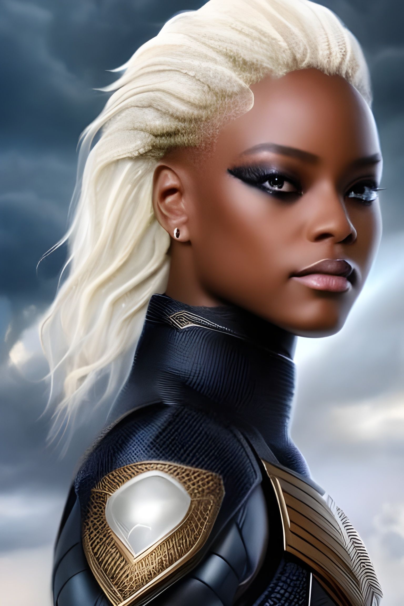 Storm with Cornrows - AI Generated Artwork - NightCafe Creator