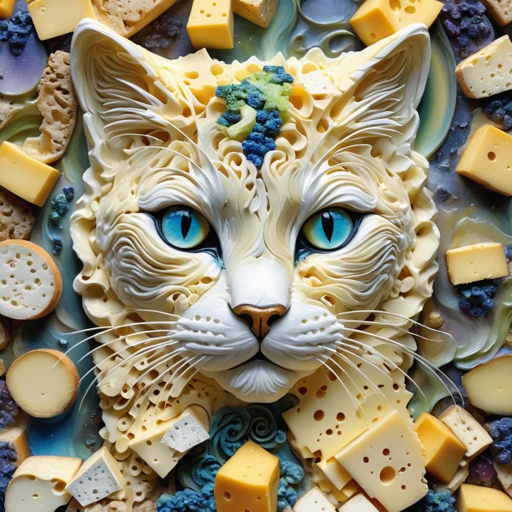 Cheese Sculpture 2 - AI Generated Artwork - NightCafe Creator