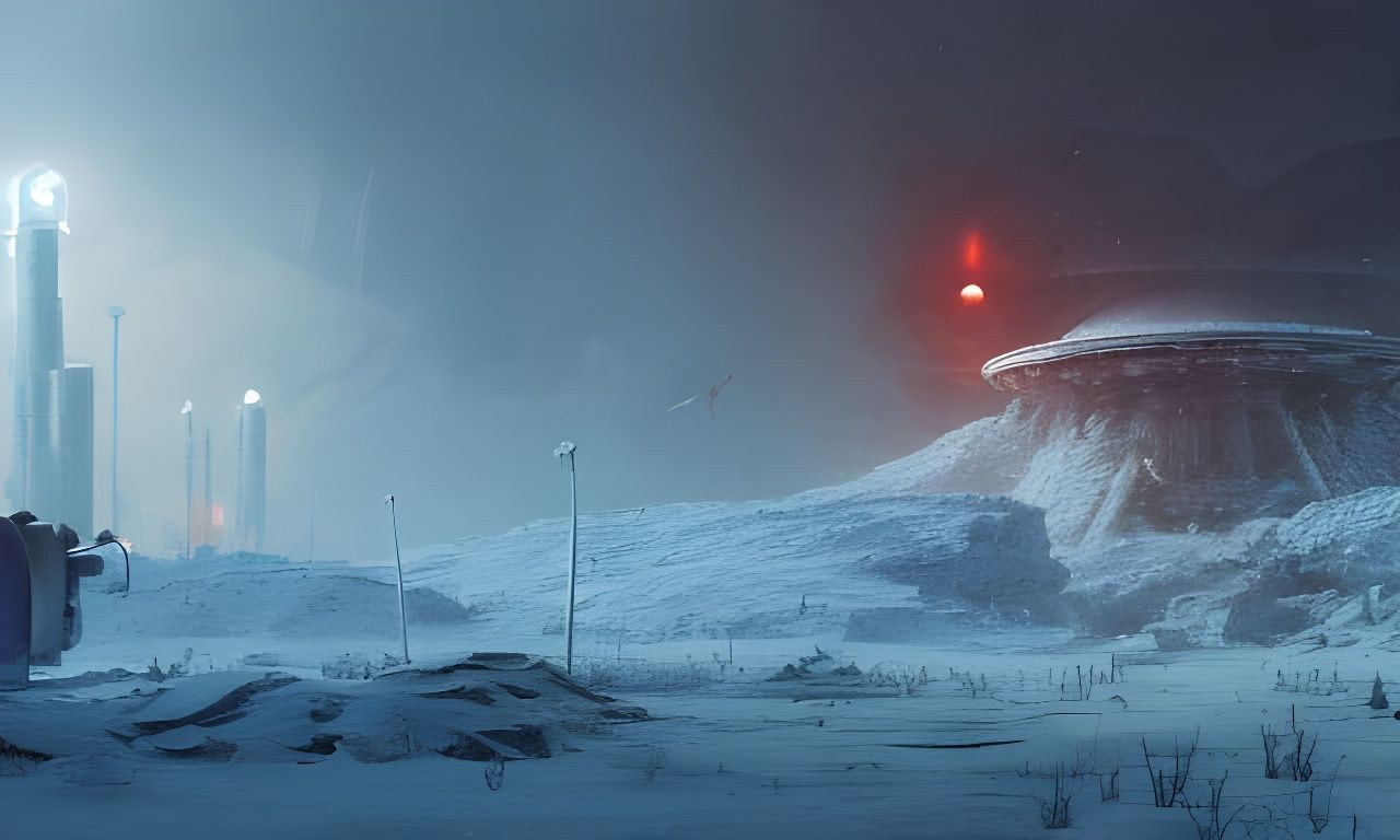 Alien Winter Invadion - AI Generated Artwork - NightCafe Creator