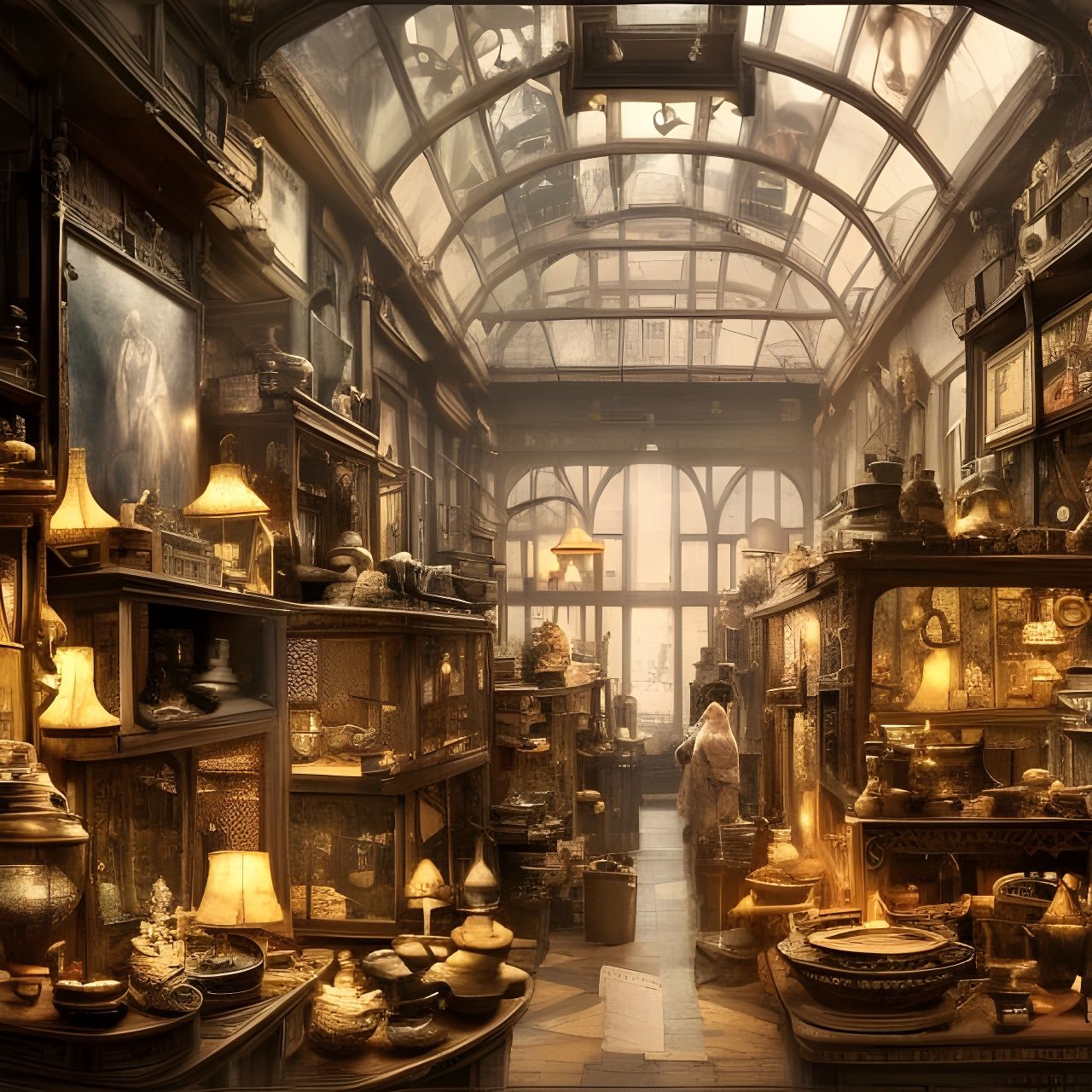 Antique shop - AI Generated Artwork - NightCafe Creator