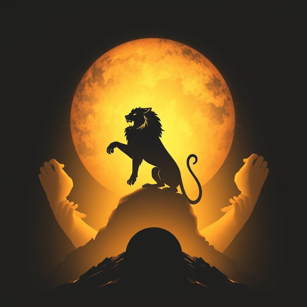 Majestic Celestial Entity Reigns Over a Humble Wor... - AI Art