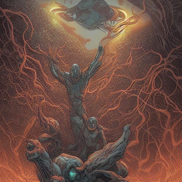 Gravemind Mark Brooks and Dan Mumford, comic book art, perfect, smooth ...