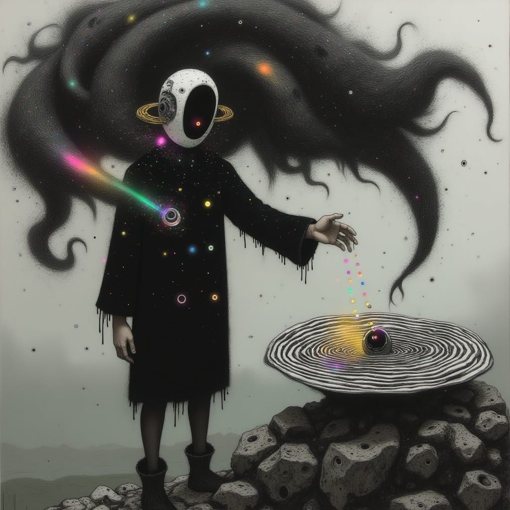 Vortex Cyborg Design: A storm-powered cyborg with a body that resembles ...