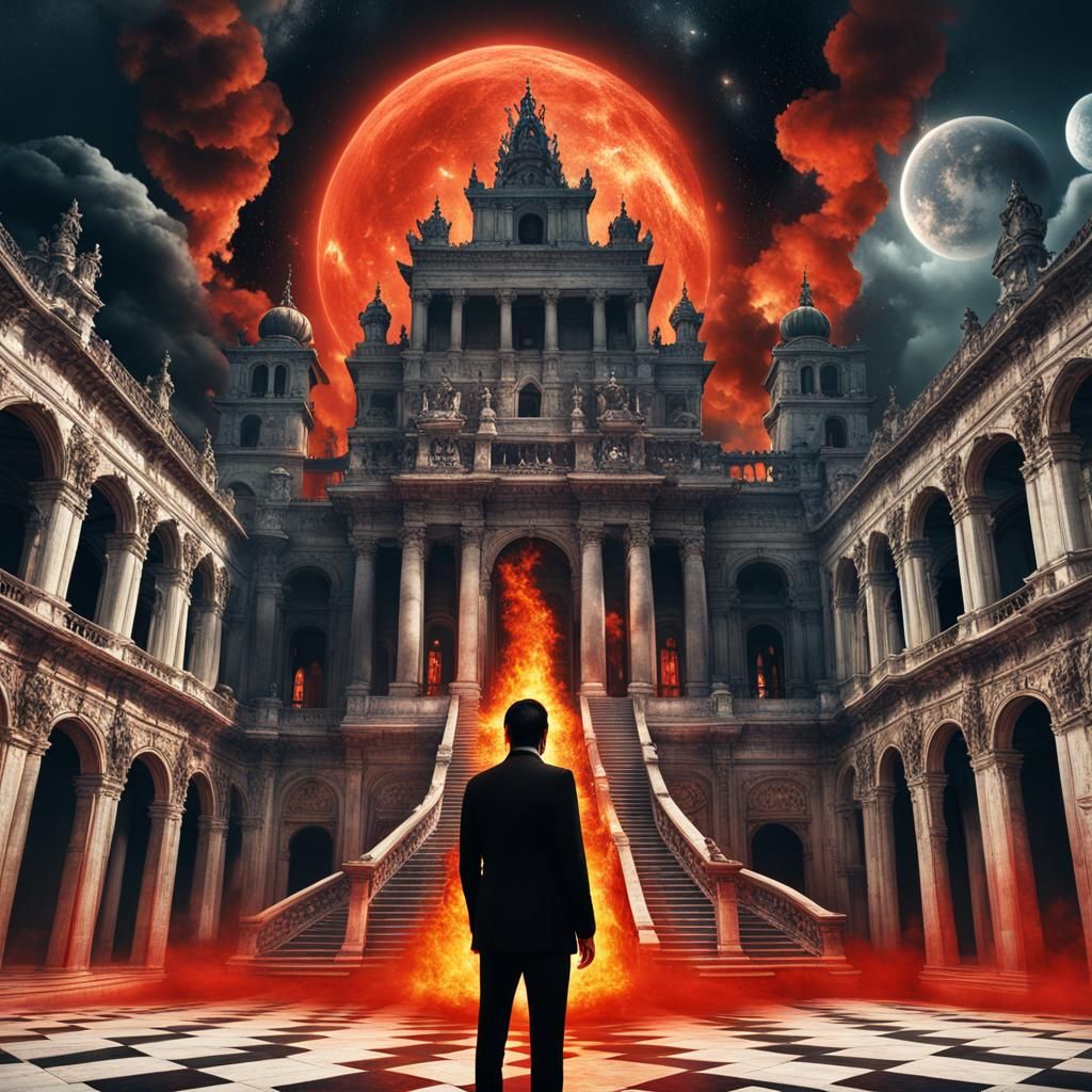 Firely palace - AI Generated Artwork - NightCafe Creator