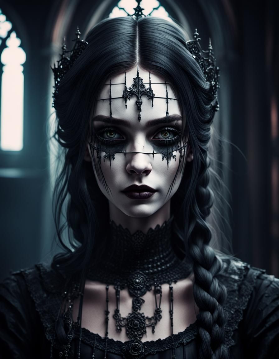 Pink Goth Girls Goth Sister - AI Generated Artwork - NightCafe Creator