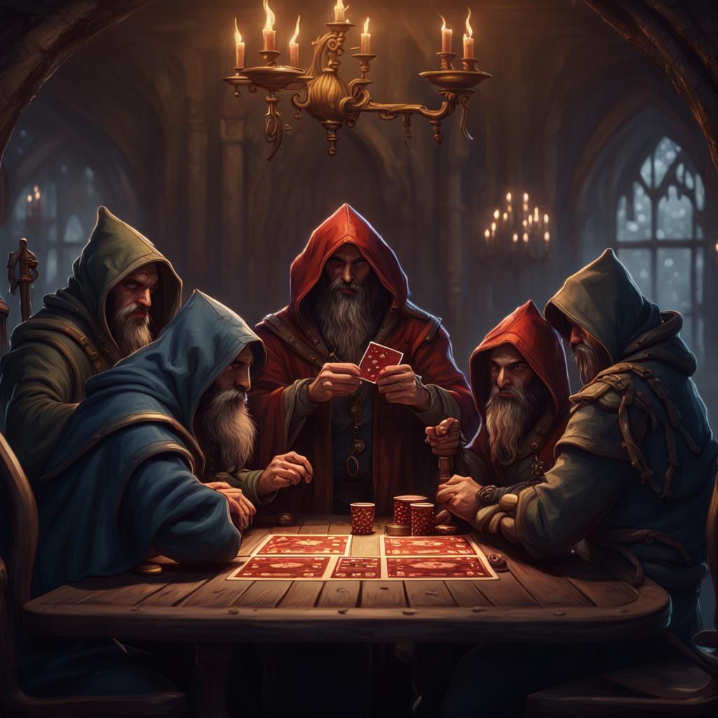 Wizard Poker - AI Generated Artwork - NightCafe Creator