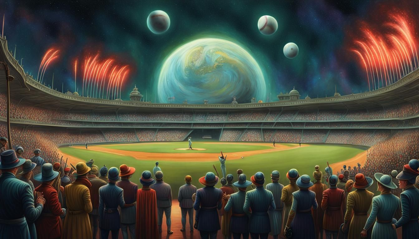 baseball game - AI Generated Artwork - NightCafe Creator