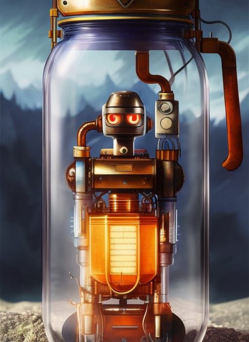 A robot in a Mason jar by arai yoshimune, toshiko okanoue, suehiro ...