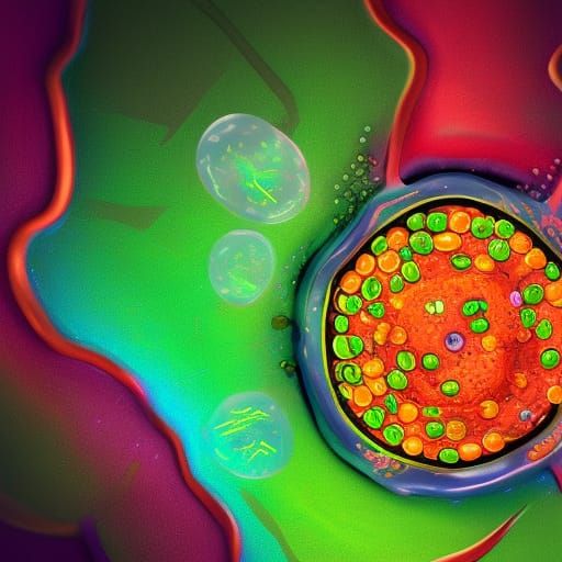 Plant cell - AI Generated Artwork - NightCafe Creator