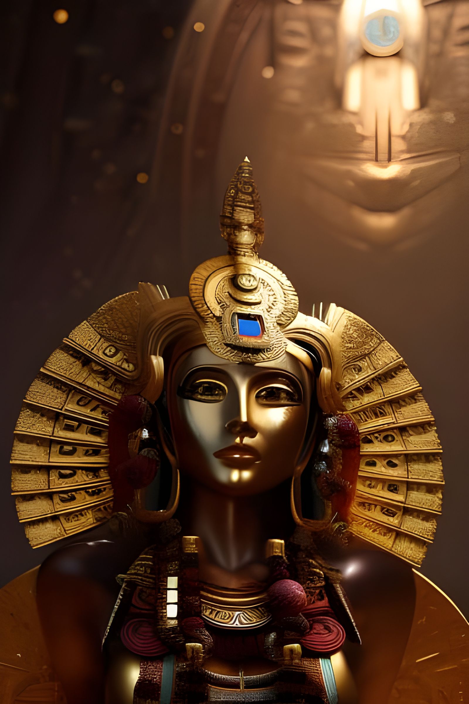 Ancient Mask Of the Moon Goddess 3 - AI Generated Artwork - NightCafe ...