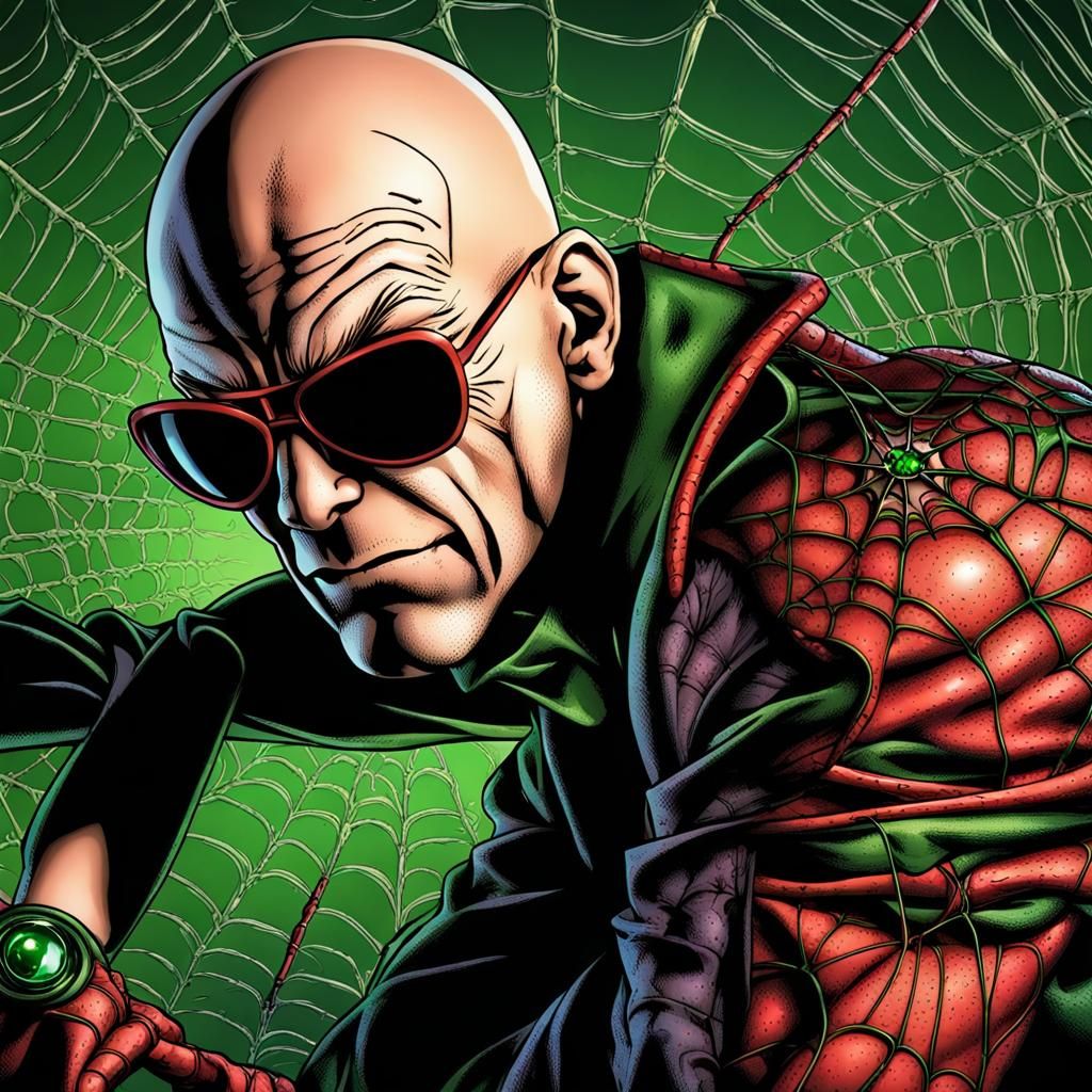 Spider Jerusalem from the comic Transmetropolitan, with his green and ...